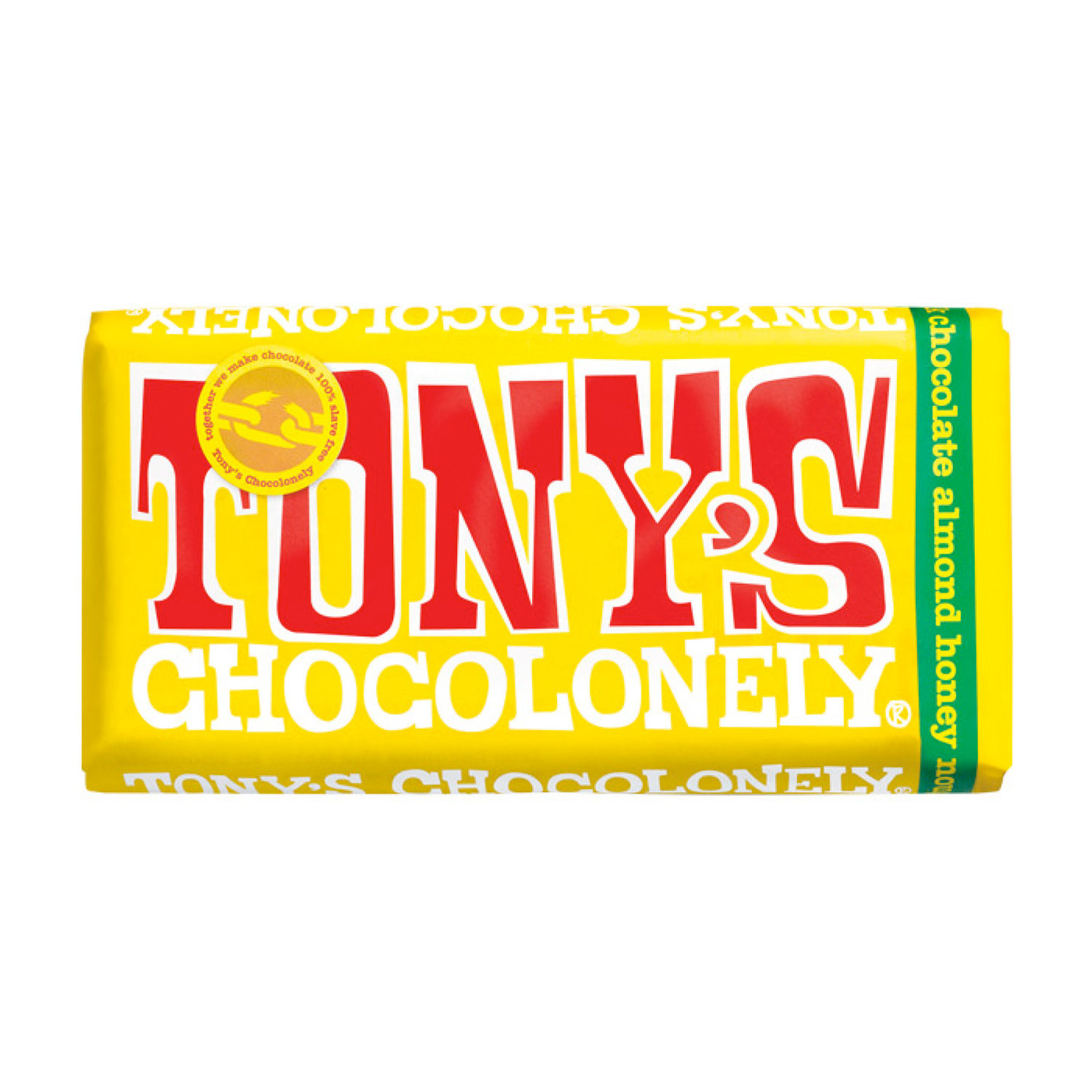 Tony's Chocolonely | Milk Almond Honey Nougat Chocolate Bar | Basecamp